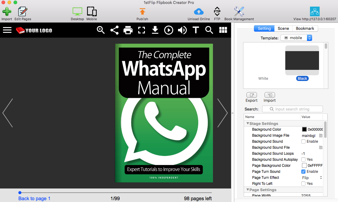 Digital Guide Maker - Create Interactive Online Guide with Page flip effect